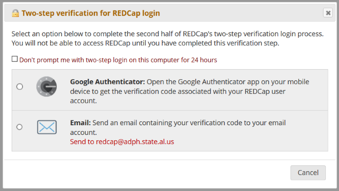 REDCap News: Two-Factor Authentication